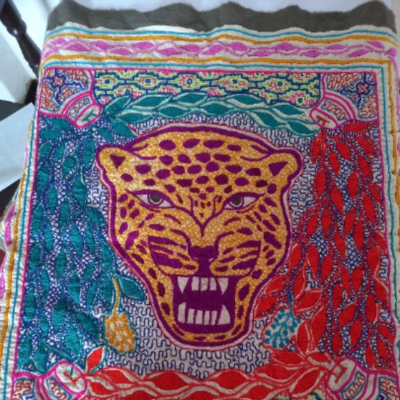 Jewelry | Peruvian Blanket Hand Embroidered Tiger Design | Poshmark